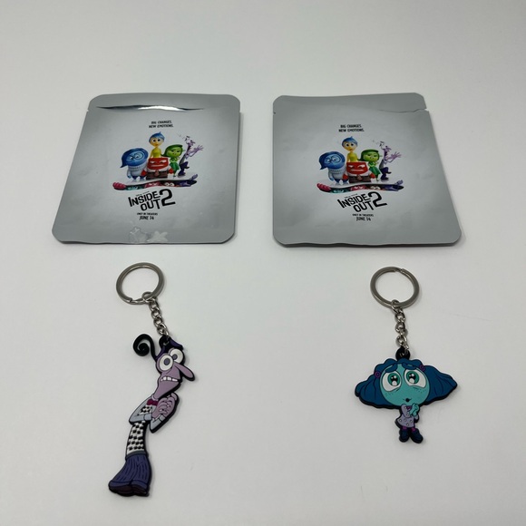 Disney | Other | Amc Fan Event Disney Inside Out 2 Keychain Set 2 Fear ...